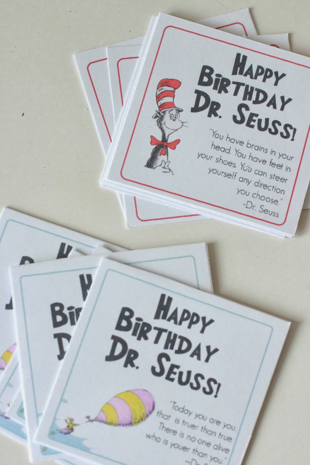 Larissa Another Day: Happy Birthday Dr. Seuss Tags {printable}