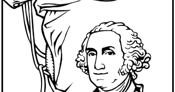 A Crowe's Gathering: President #1 Coloring Page George Washington