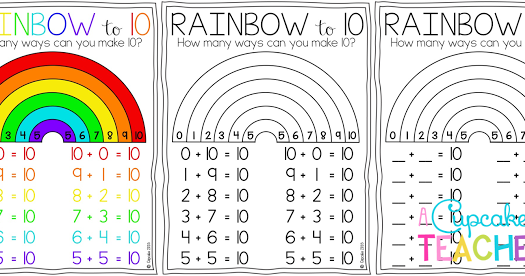 Freebielicious: Making TENS with a Rainbow to 10!