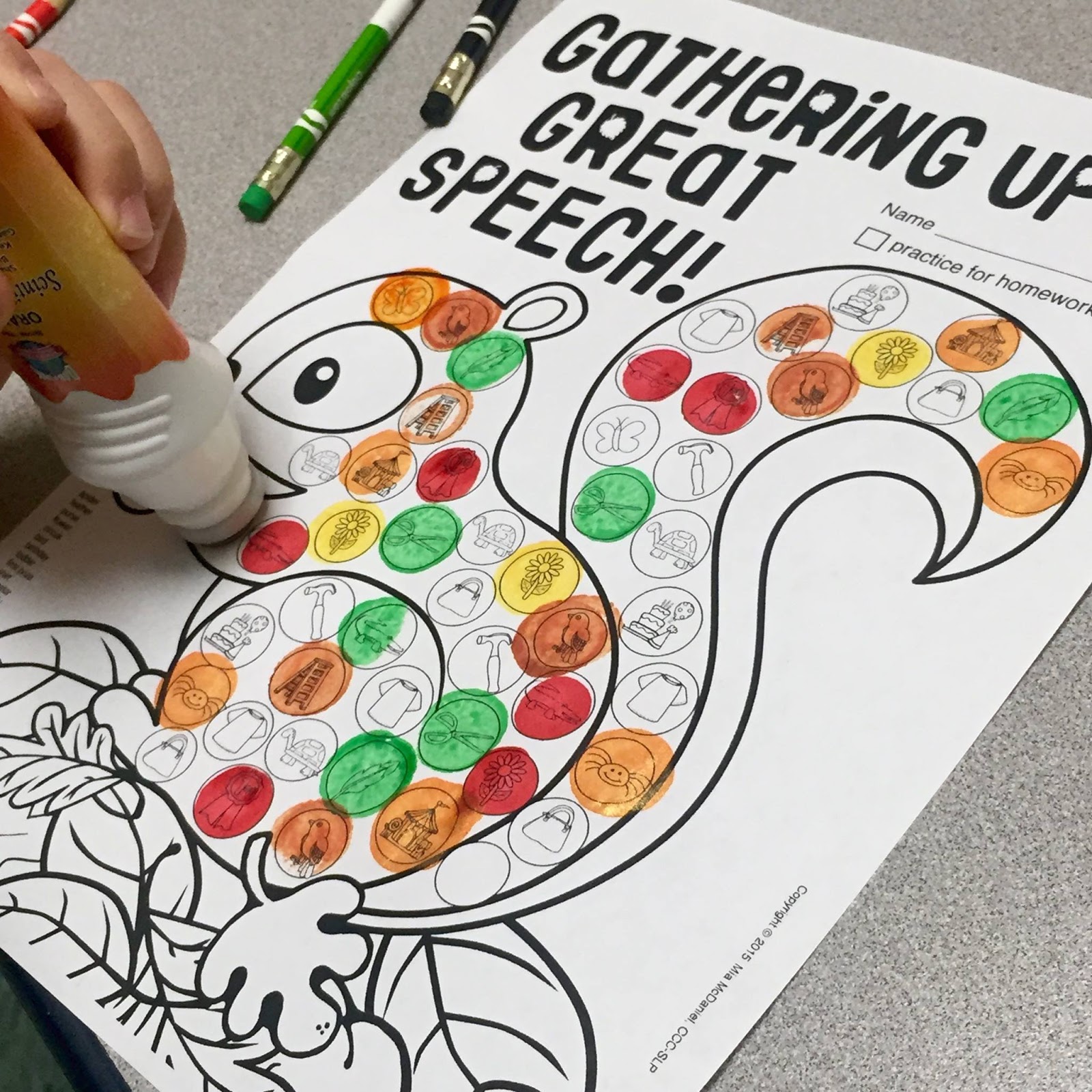 Fall Articulation Fun!