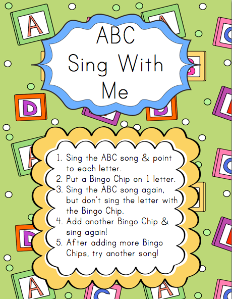 Elementary Music Resources: Centers: ABC, Sing With Me