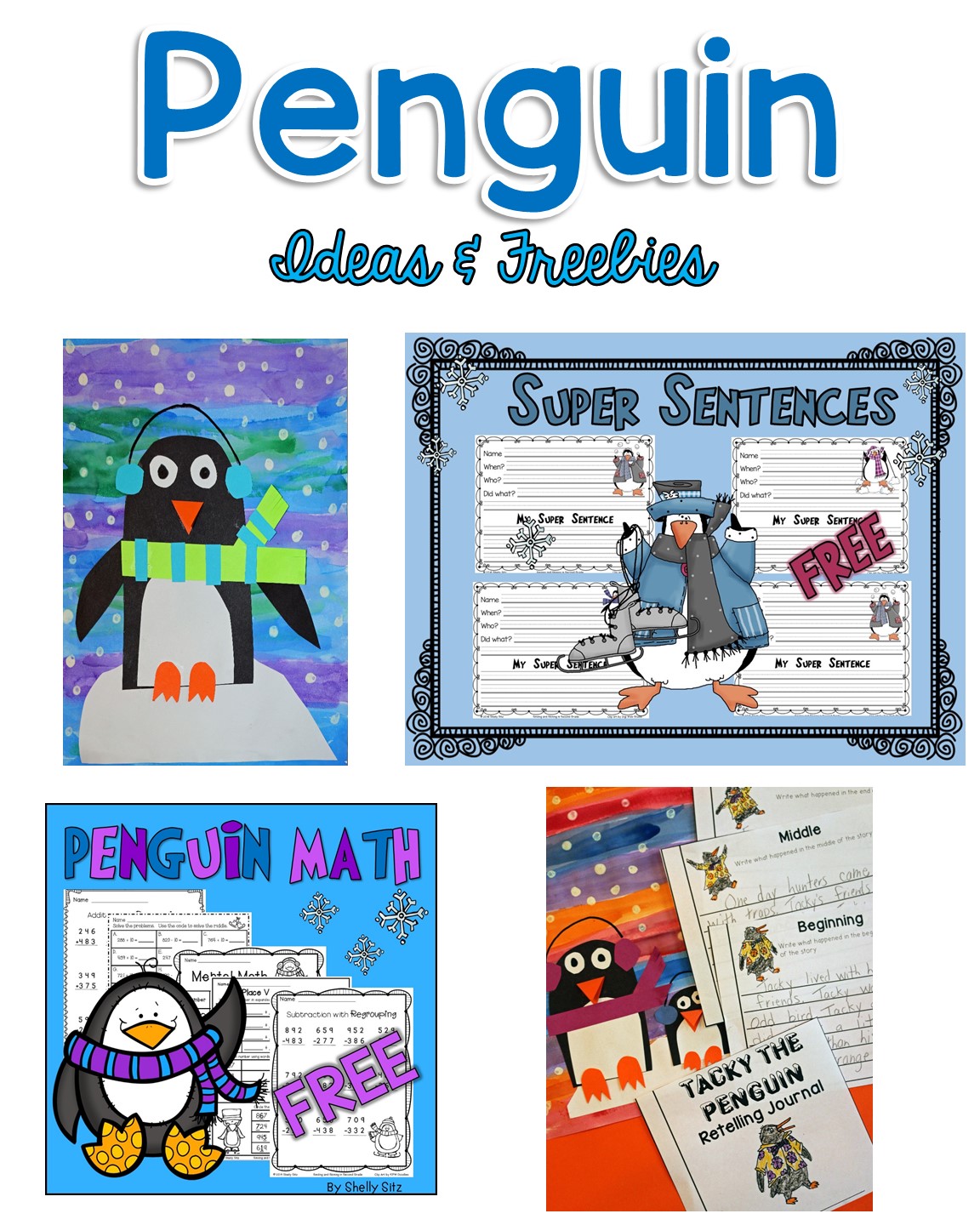 Penguin Ideas and Freebies | Smiling and Shining in Second Grade ...