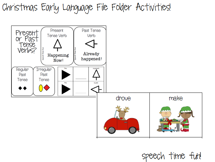 Christmas Early Language File Folder Activities! - Speech Time Fun ...