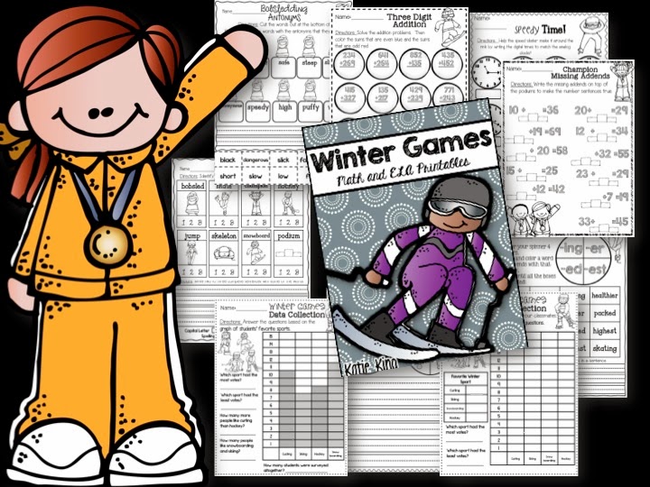 Winter Games Freebie - Queen of the First Grade Jungle