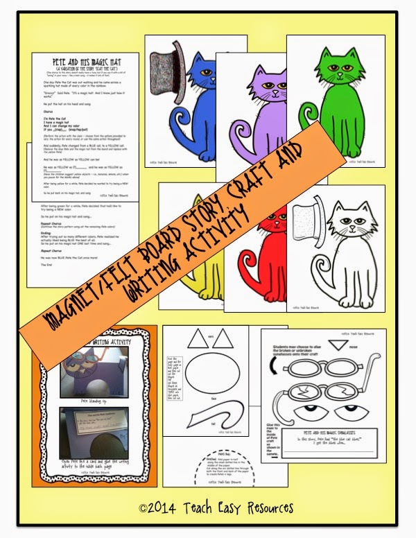 Teach Easy Resources: Pete the Cat and His Magic Sunglasses - Great ...