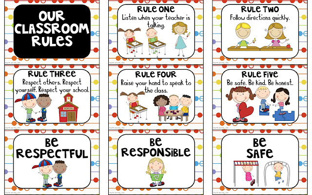Fourth and Ten: Rules and Behavior Expectation Freebies