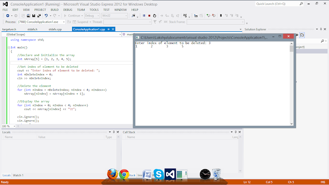 C Deletion In A Linear Array Explained Code Walk c-deletion-in-a-linear-array-explained-code-walk