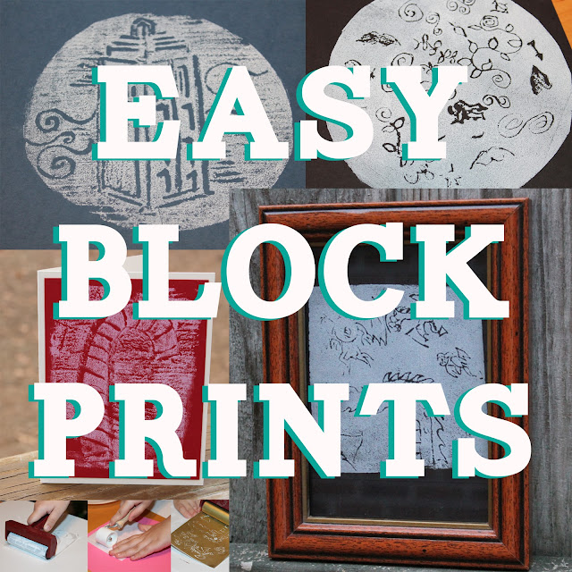 Block Printing for Kids using Styrofoam!