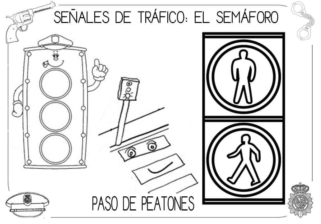 1W.JPG (1032×721) | Educacion vial para niños, Señales de trafico ...