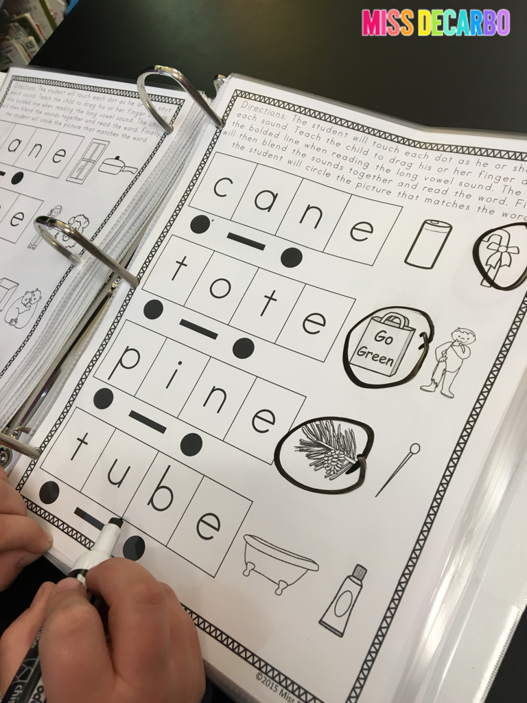 A Tour of My No Prep Intervention Binder - Miss DeCarbo