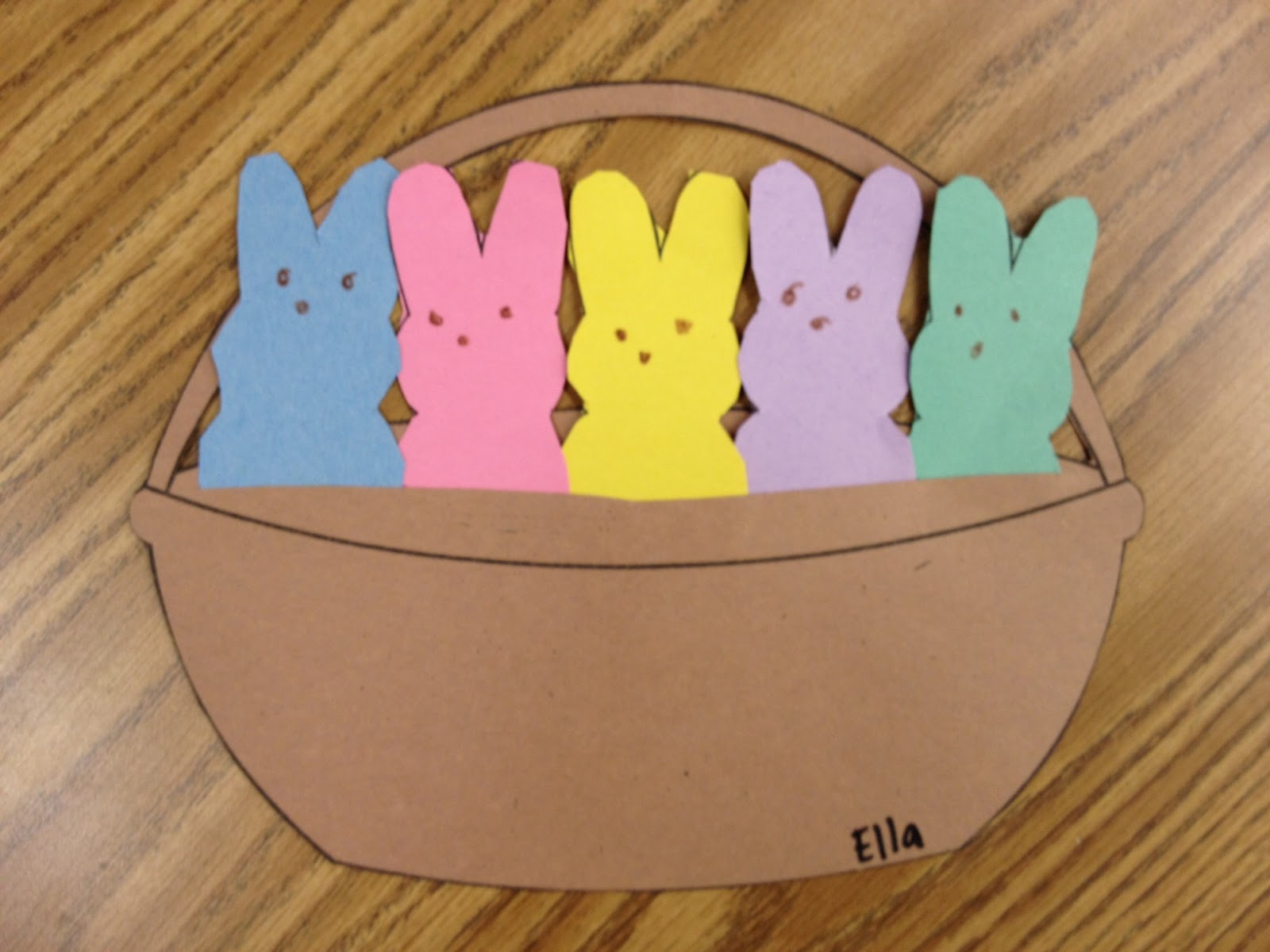 Marshmallow Peeps Math Craft - Apples & ABC's