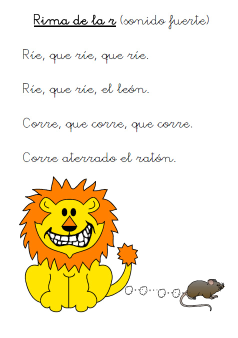 Mi blog de primero: HA LLEGADO LA R (sonido fuerte)