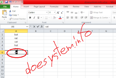 Doesystem: ปิดการเติมคำอัตโนมัติของ Excel(Disable Auto Complete for Cell Value)