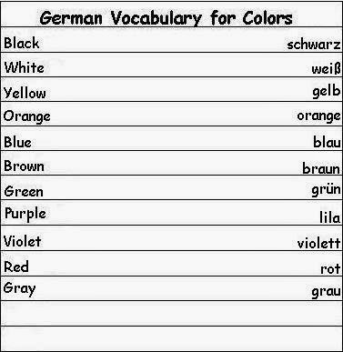 LEARN GERMAN: German Vocabulary For Colors