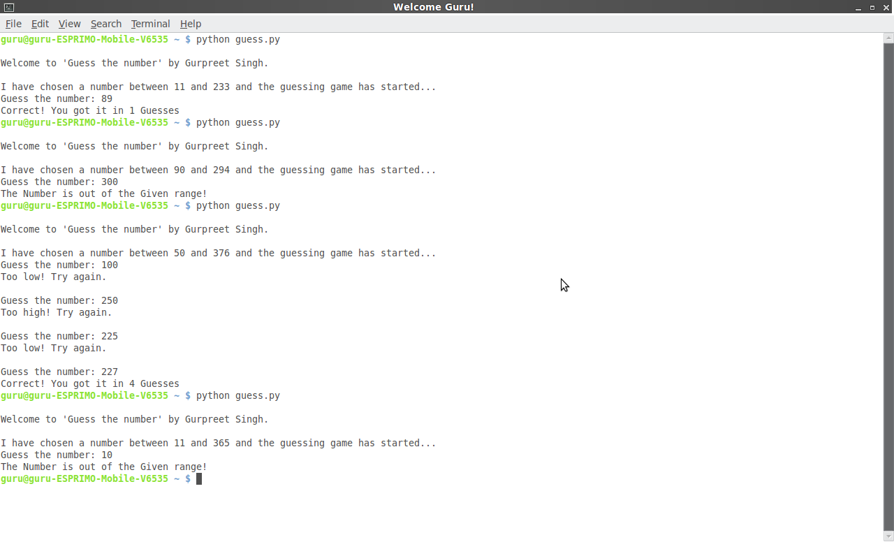 Python Palace: Guess the number! Python Palace: Guess the number!