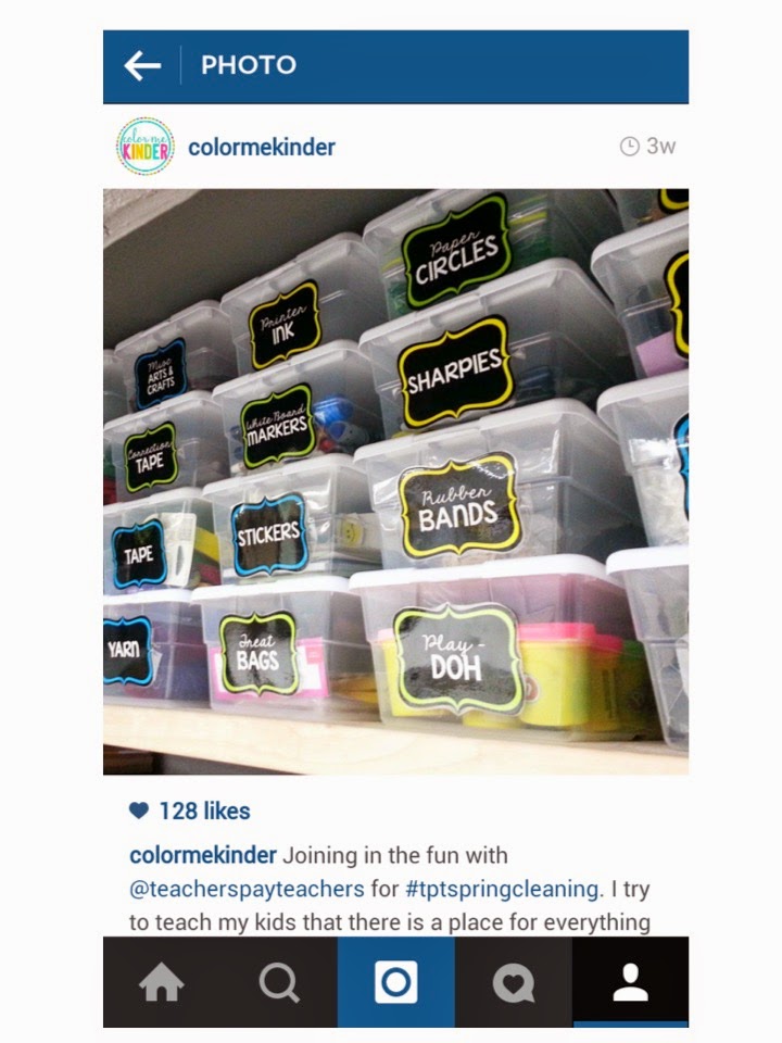 FREE Chalkboard Themed Supply Bin Labels | Color Me Kinder