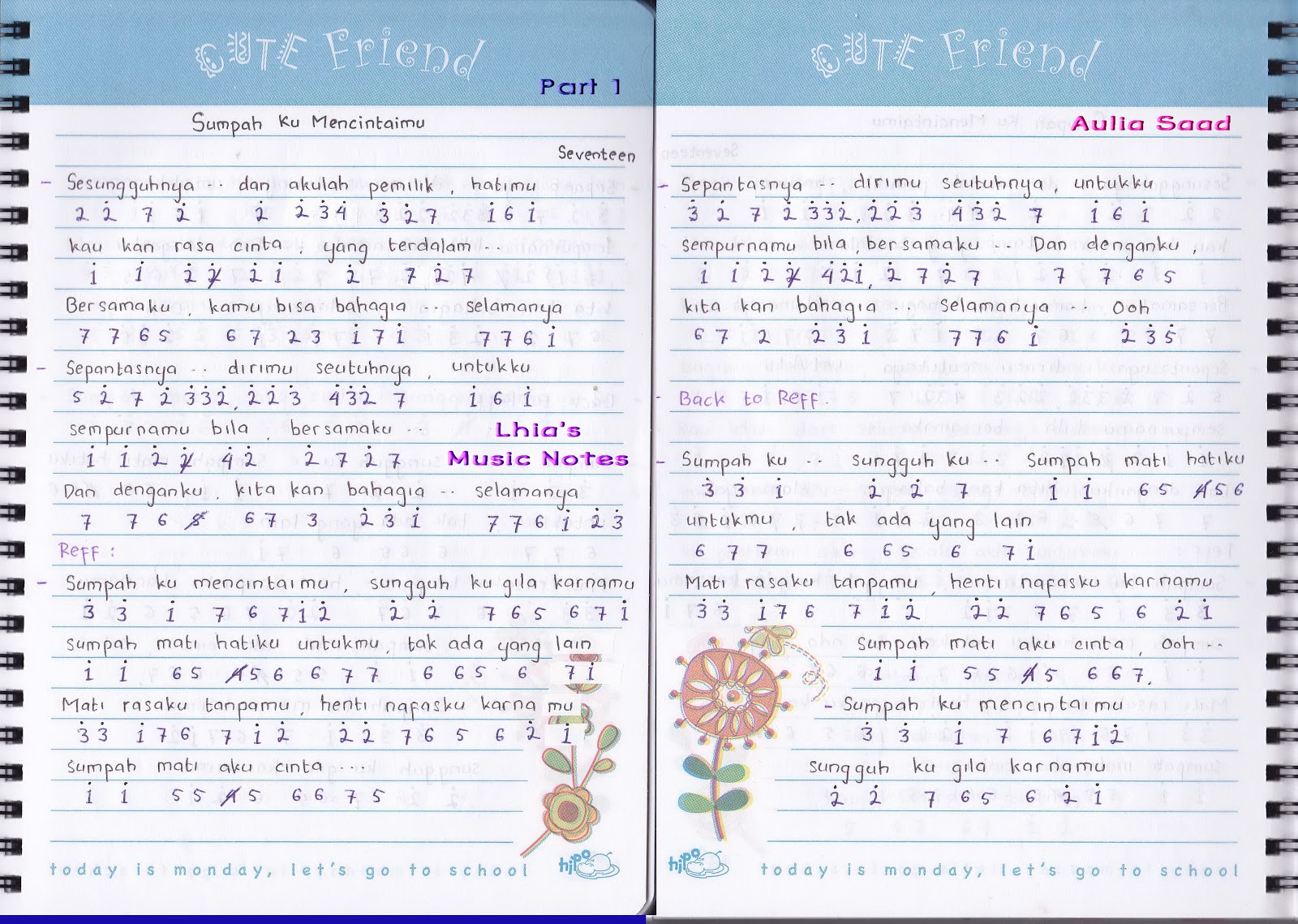not angka lagu seventeen sumpah ku mencintaimu | Lhia's Music Notes not angka lagu seventeen sumpah ku mencintaimu | Lhia's Music Notes