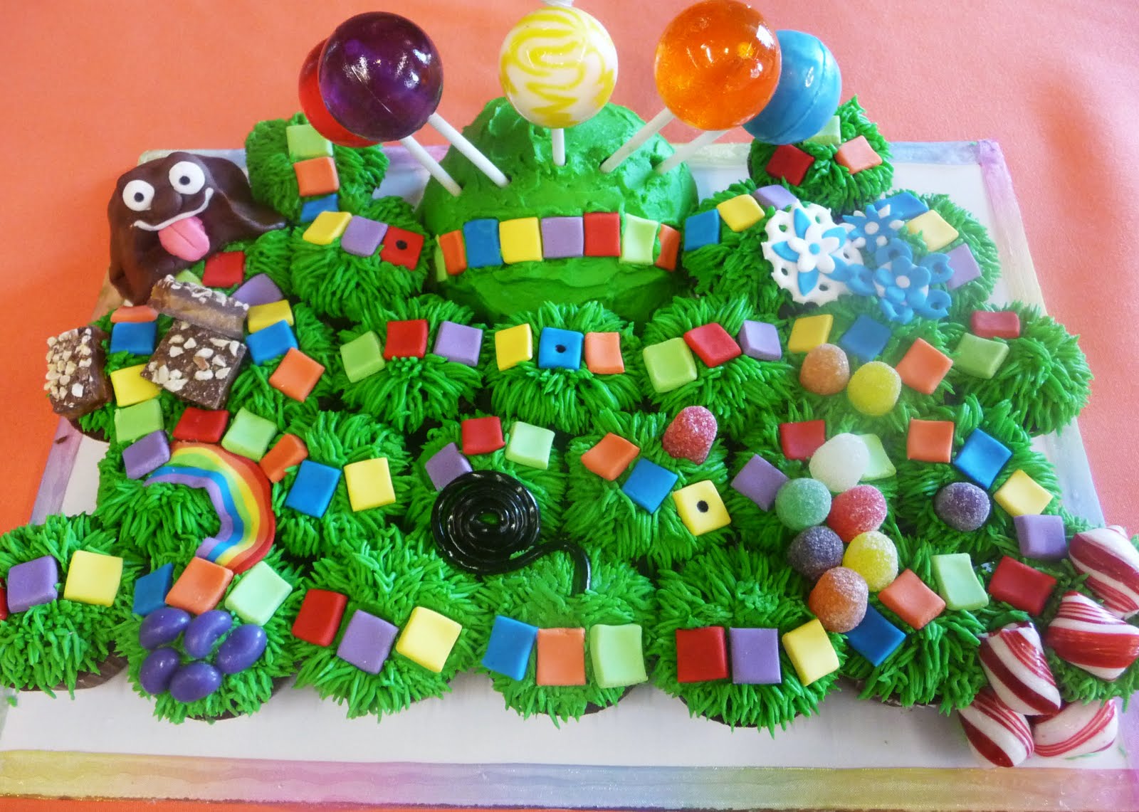 Candyland Game Board Mini-Cupcakes