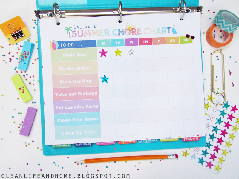 Clean Life And Home Freebie A Handy SUMMER Chore Chart clean-life-and-home-freebie-a-handy-summer-chore-chart