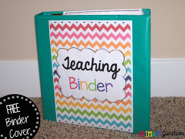 Primary Junction: Free Teacher Binder Cover