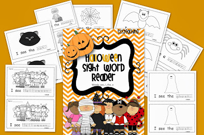 Halloween Sight Word Reader - SSSTeaching