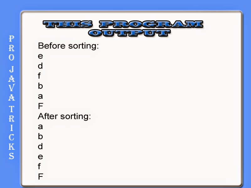 How To Sort Words Alphabetically In Java ~ Projavatricks How To Sort Words Alphabetically In Java ~ Projavatricks