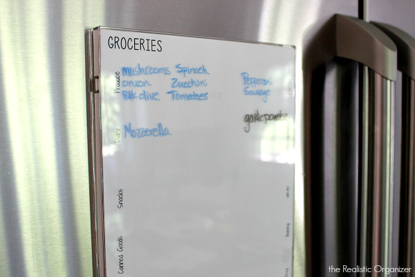 The Realistic Organizer Grocery List For A Non Magnetic Fridge the-realistic-organizer-grocery-list-for-a-non-magnetic-fridge