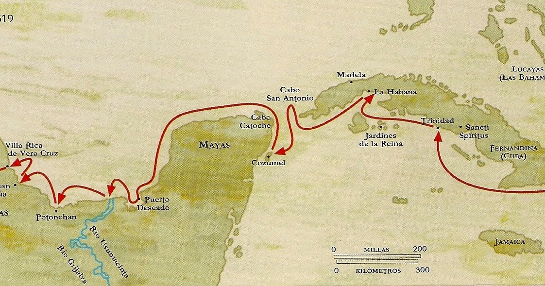 Historia de las civilizaciones: Expedición de Hernán Cortés al continente