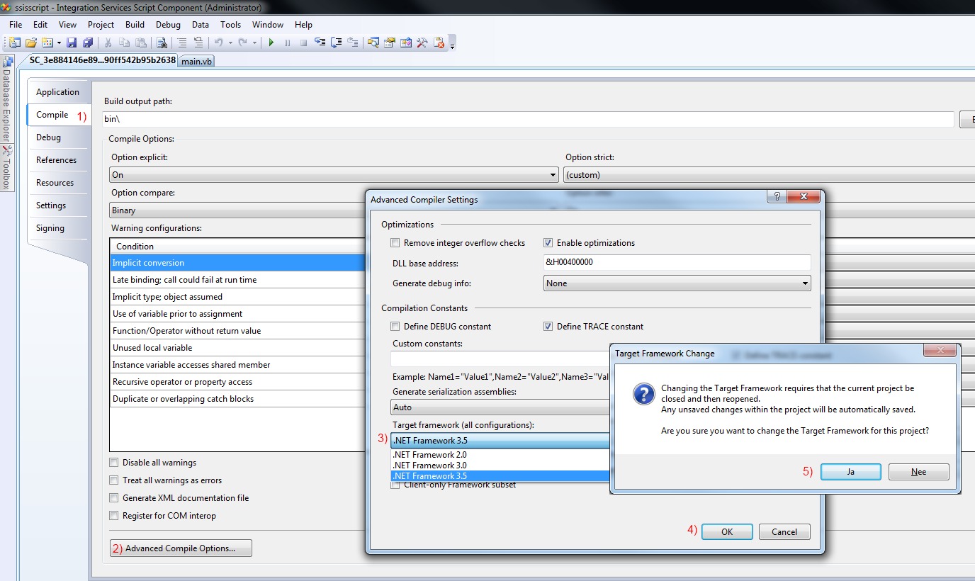 Microsoft SQL Server Integration Services: Changing .Net Framework ... Microsoft SQL Server Integration Services: Changing .Net Framework ...