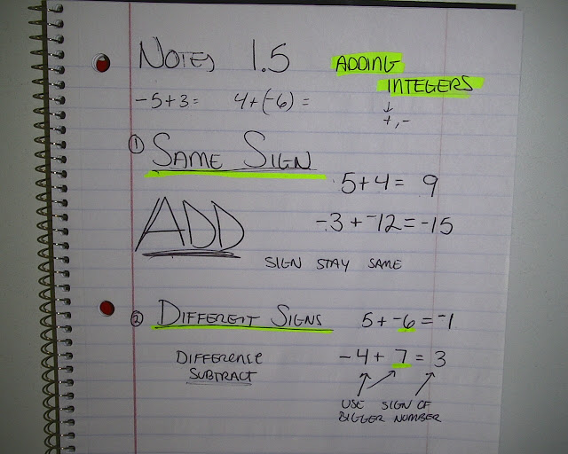 Mr. Brzenski's Math Class: Pre Algebra Notes 1.5