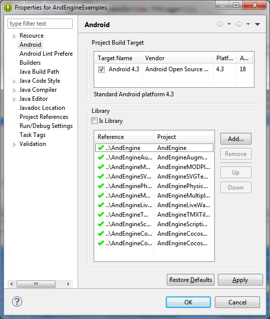 AndEngine Tutorial - Extensions and Examples | Kulíš Android
