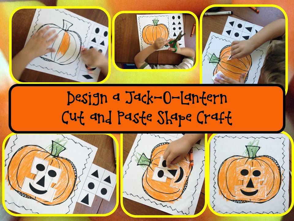 Sweet Tea Classroom: Pumpkin Craft: Design a Jack-O-Lantern Cut and ...