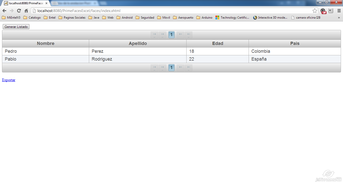 My Java Zone: Exportar a Excel usando PrimeFaces