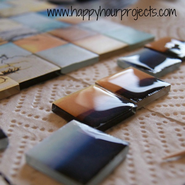 Glass Tile Tree Mosaic - Happy Hour Projects