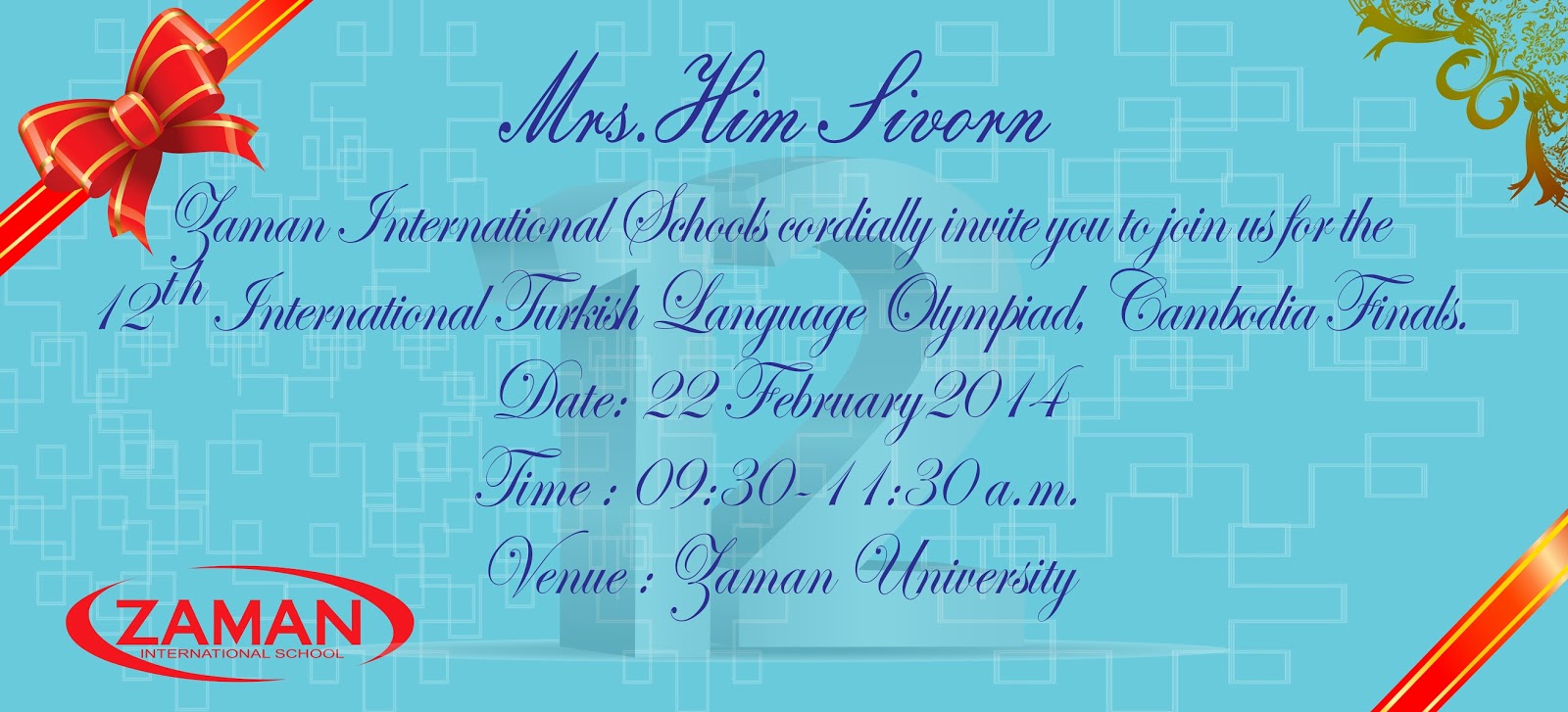 I love Khmer\Cambodia: Annual 12th Turkish Olympiads Final Program_Mrs.Him Sivorn_Layout by ...