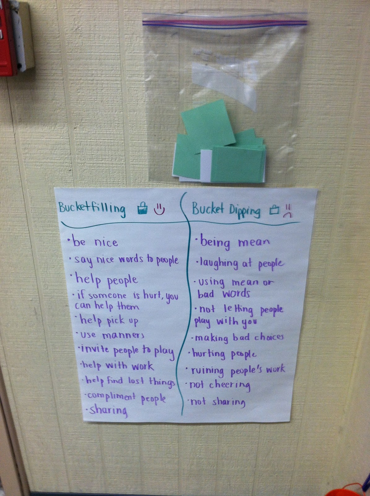 Bucket Filler Bucket Dipper Anchor Chart at Victoria Gregory blog