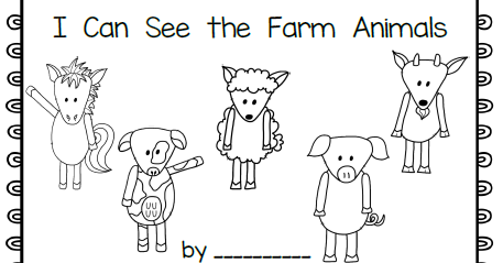 I Can See the Farm Animals~ emergent reader | Mrs. Black's Bees