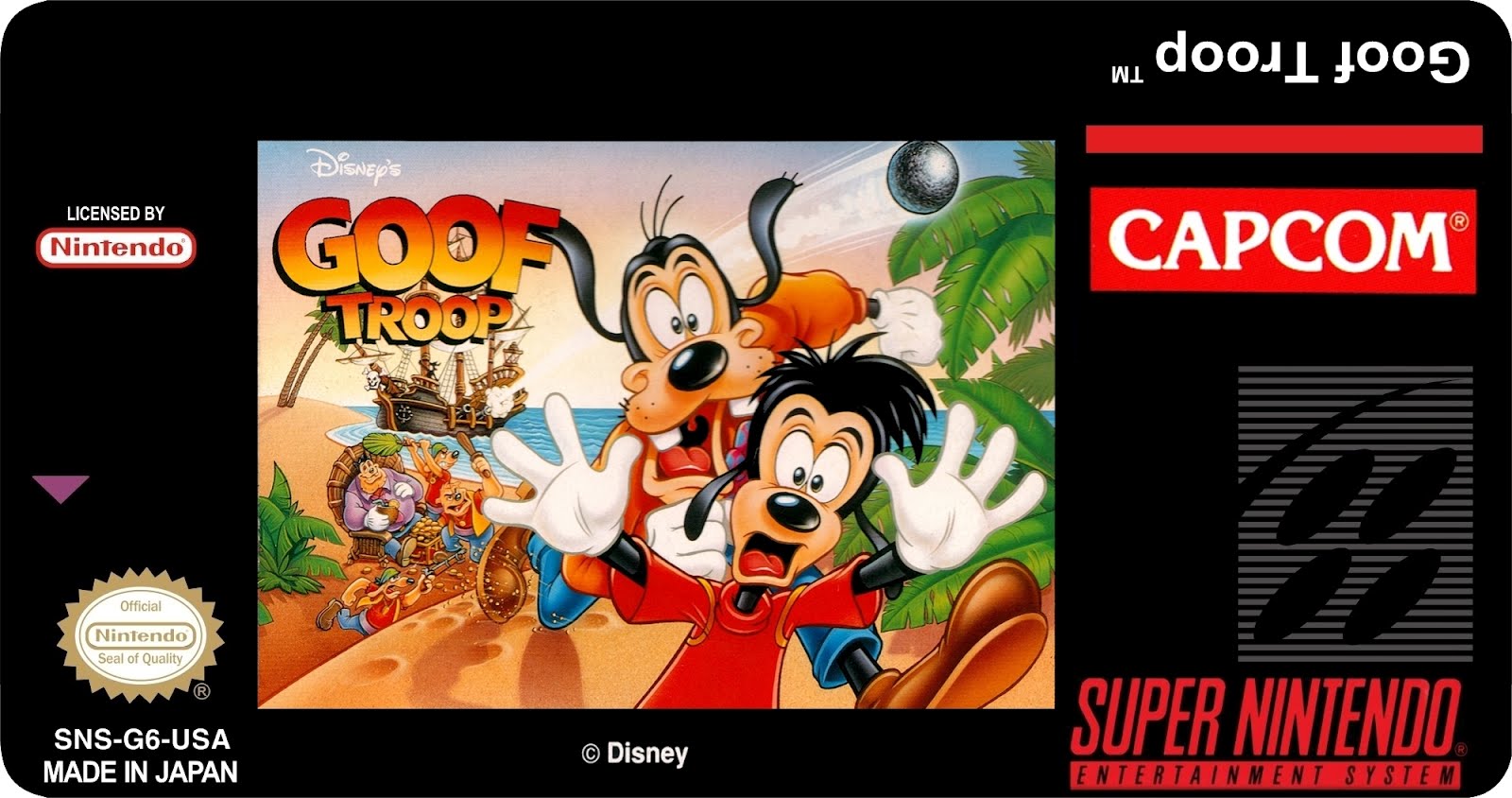Super Nintendo Labels: Goof Troop