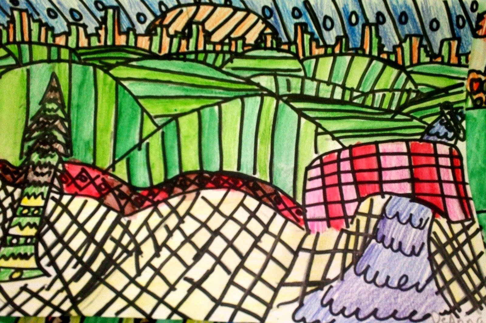 Art With Mr. E: Pattern Landscapes: 4th Grade