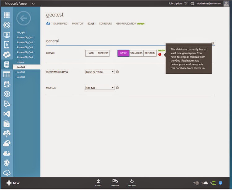 SQL Azure Geo Replication SQL Azure Geo Replication