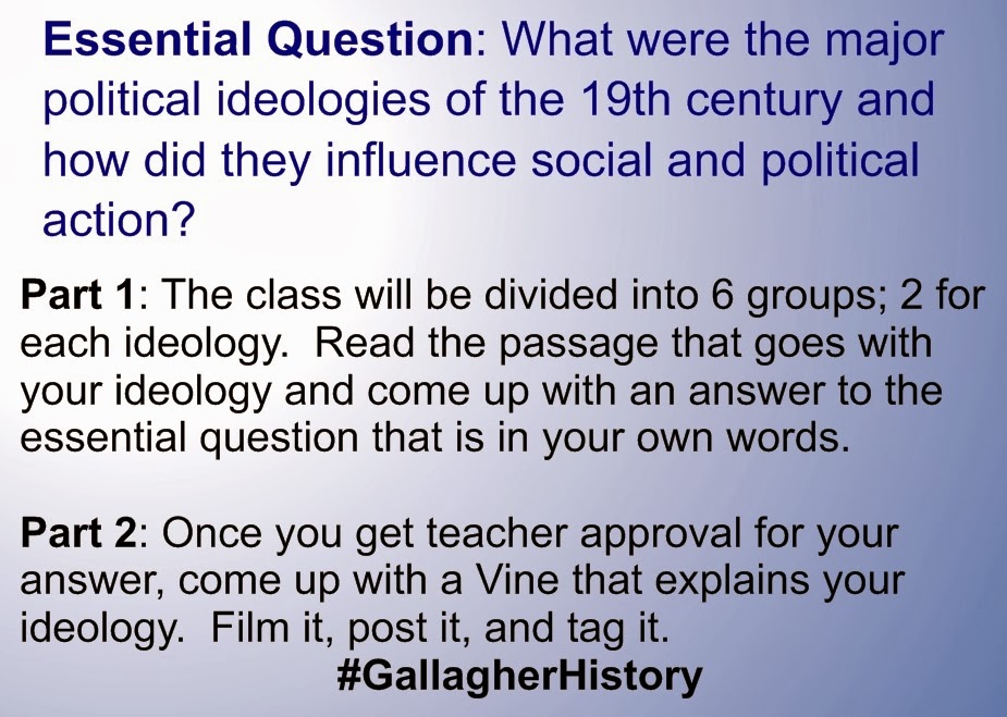 Teaching 19th Century Ideologies with 21st Century Technologies