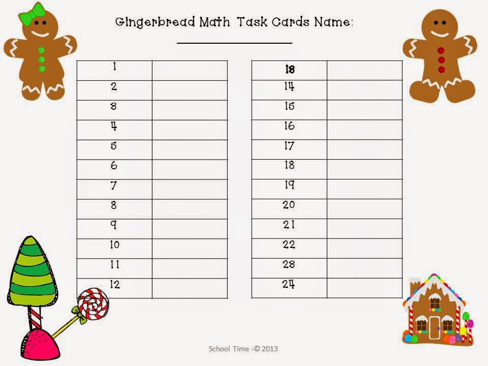 The Best of Teacher Entrepreneurs: Math - Gingerbread Task Cards