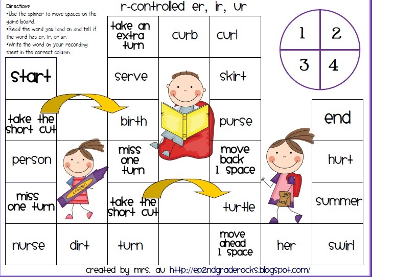 Phonics Gameboards - Teacher by the Beach