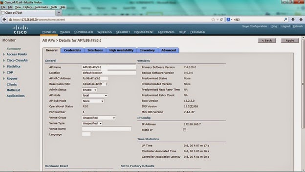 My Network Lab: Configuring Cisco Wireless LAN Controller (WLC) My Network Lab: Configuring Cisco Wireless LAN Controller (WLC)