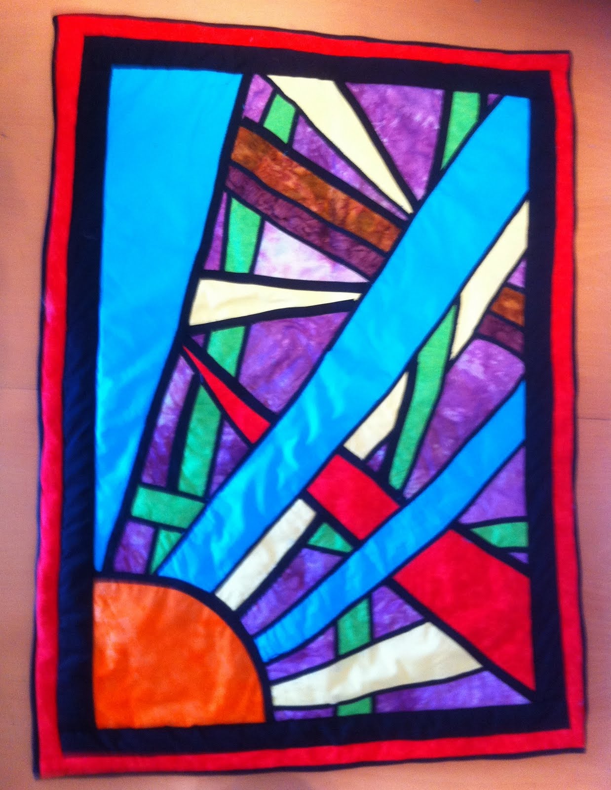 Quilters Cottage Norfolk Stained Glass Patchwork Complete quilters-cottage-norfolk-stained-glass-patchwork-complete