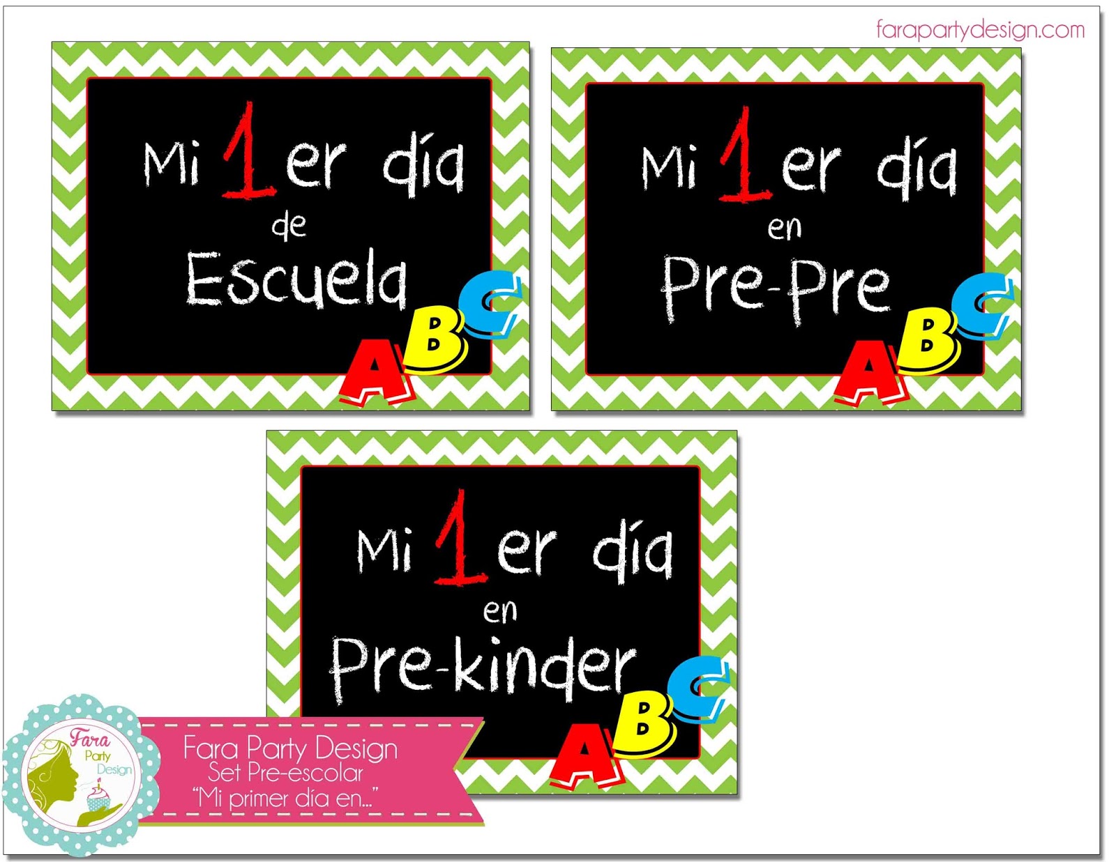 Fara Design : Imprimible GRATIS- Primer día / Regreso a clases- Edición ...