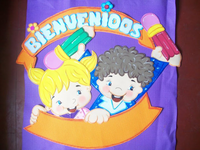 Letreros de bienvenida en foami - Imagui