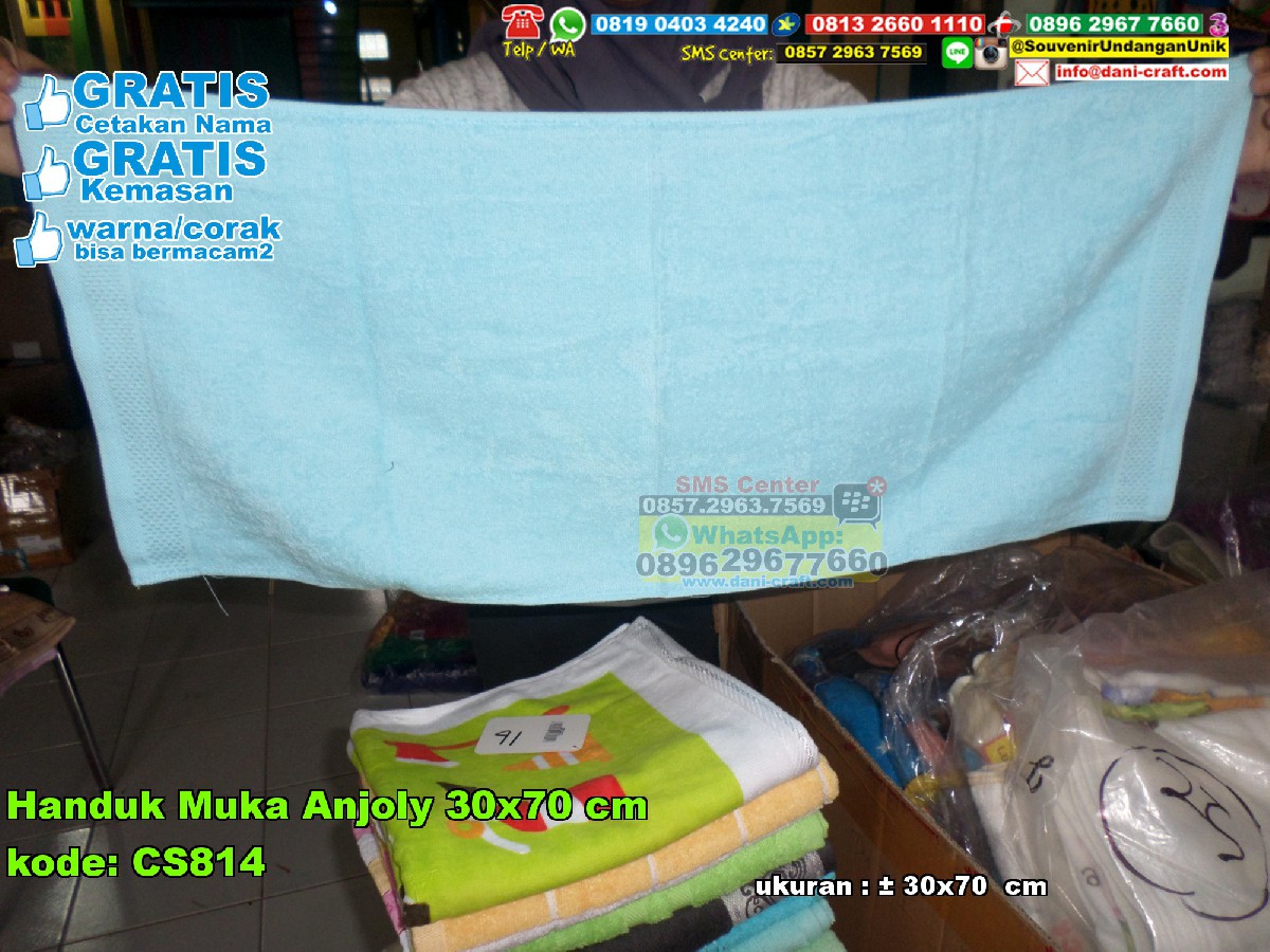 Handuk Muka Anjoly 30×70 Cm | Souvenir Pernikahan