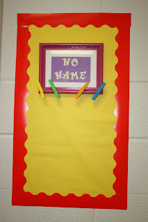 Pray, Love, & Teach: What do you do with no name papers??