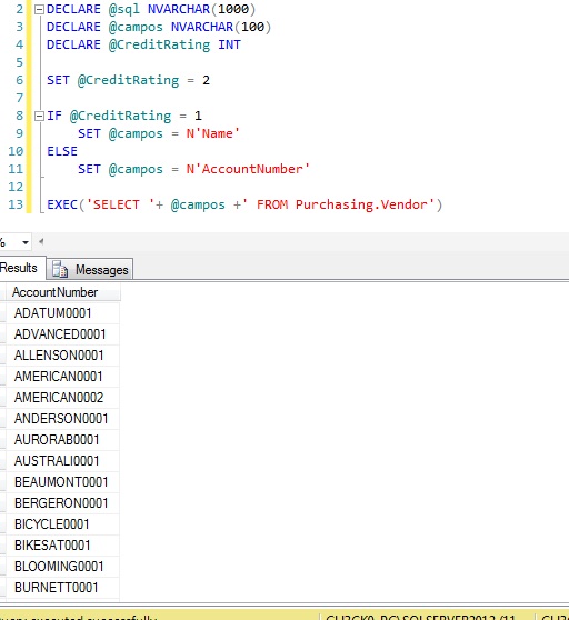 EXEC vs sp_executesql ~ SQL SERVER EXEC vs sp_executesql ~ SQL SERVER